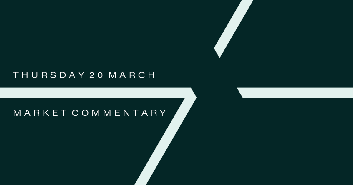 Market Commentary: Thursday 20th March